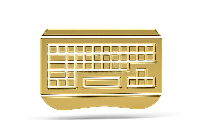 3d Golden Keyboard Stock Illustrations – 1,105 3d Golden Keyboard Stock ...