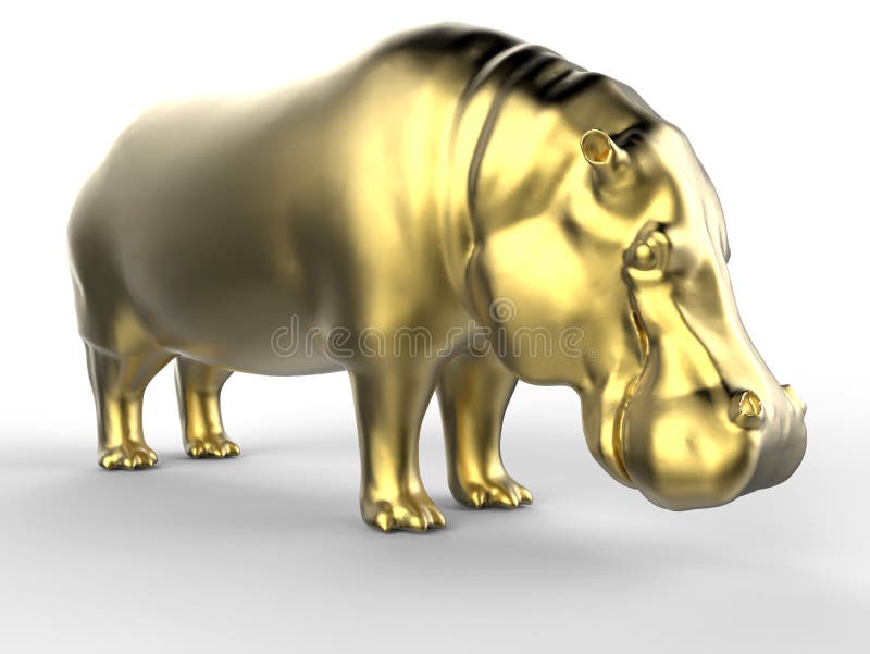 Golden Hippopotamus Stock Illustrations – 139 Golden Hippopotamus Stock ...