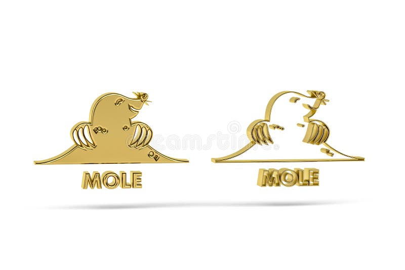 Golden Moles (Chrysochloridae Stock Illustration - Illustration of wild ...