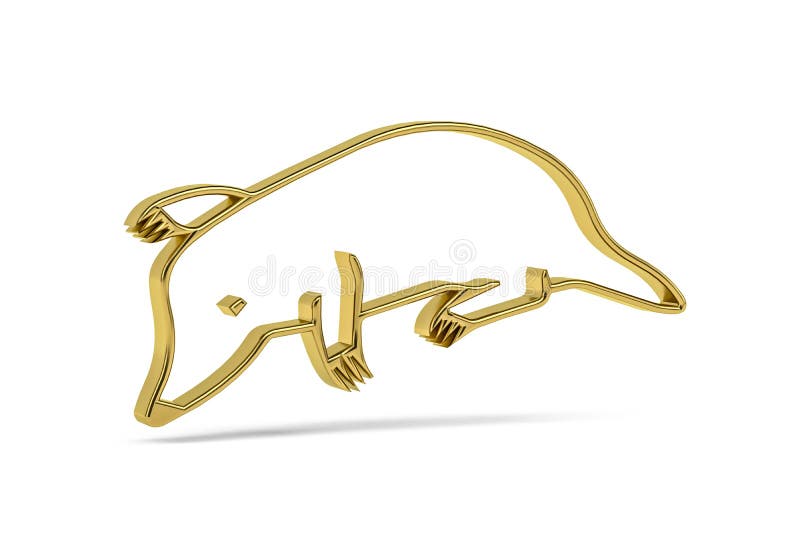 Golden Moles (Chrysochloridae Stock Illustration - Illustration of wild ...