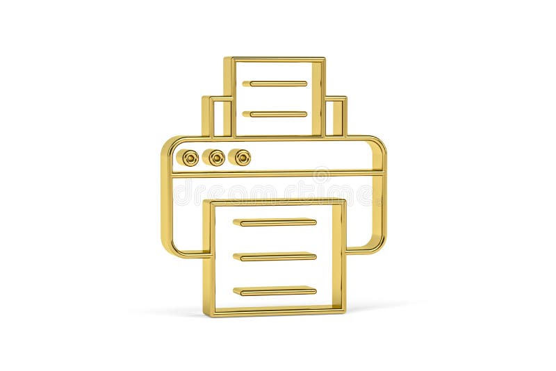 Golden Printer Stock Illustrations – 827 Golden Printer Stock ...