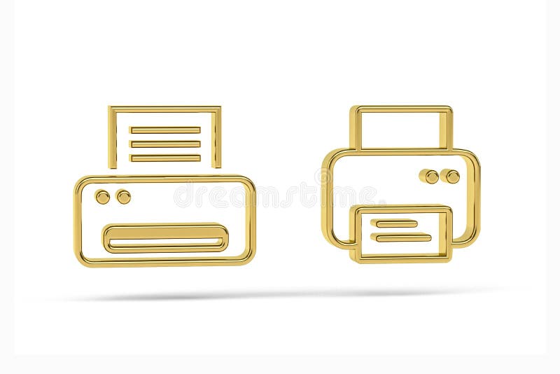 Golden Printer Stock Illustrations – 827 Golden Printer Stock ...