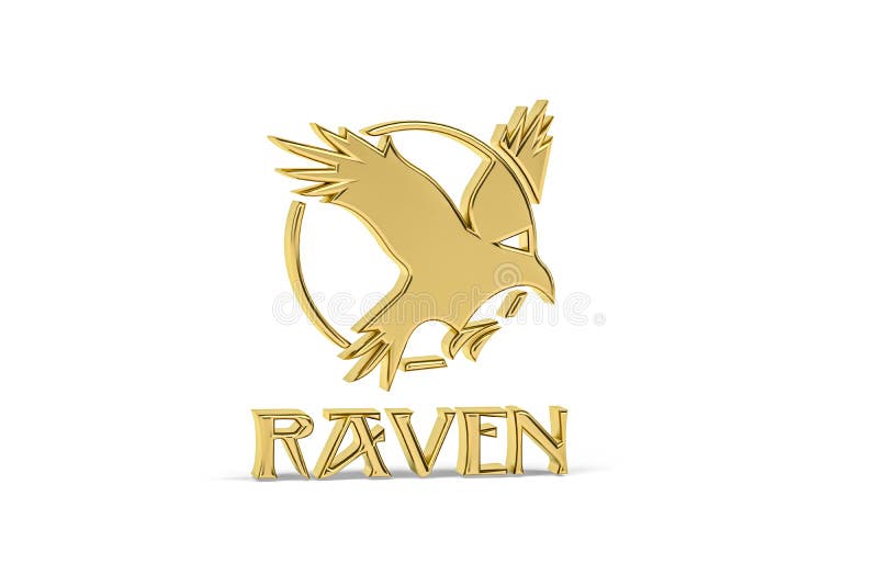 Raven Icon or Logo in Modern Line Style Stock Vector - Illustration of ...