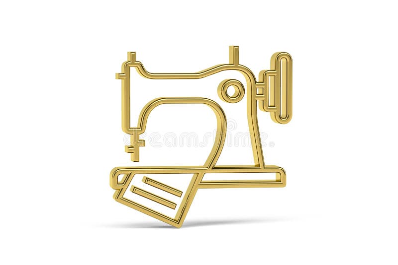 Gold Sewing Machine Stock Illustrations – 133 Gold Sewing Machine Stock ...