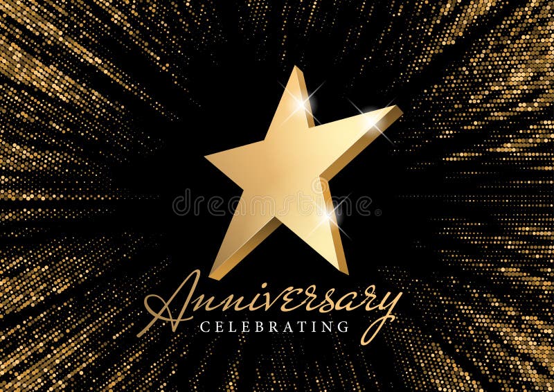 Golden 3d Star with Highlights Stock Vector - Illustration of award ...