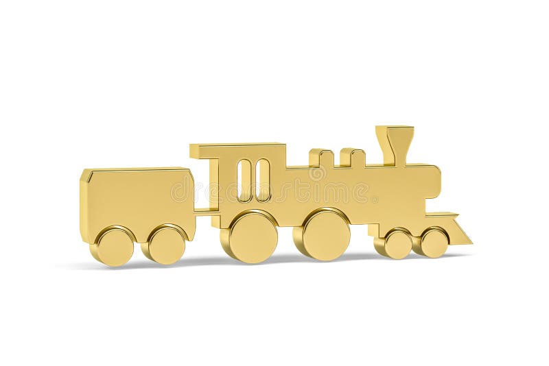Golden train stock illustration. Illustration of storage - 8237207