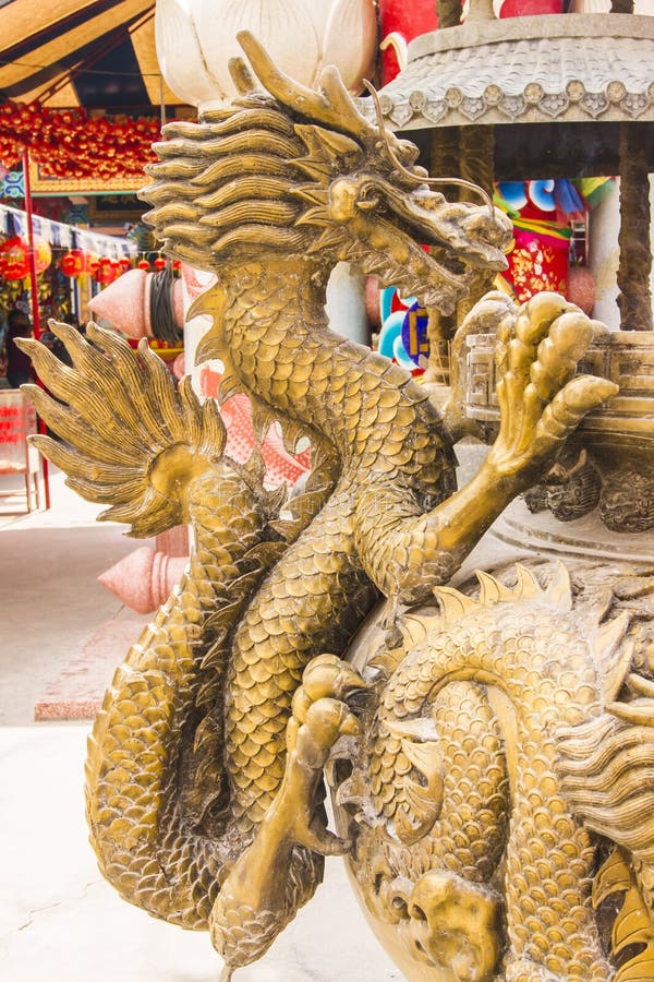 The golden dargon stock image. Image of handicraft, carved - 31492203