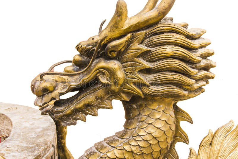 The golden dargon stock image. Image of power, fantasy - 31492393
