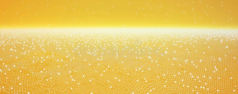 Golden Data Field Horizon stock illustration. Illustration of digital ...