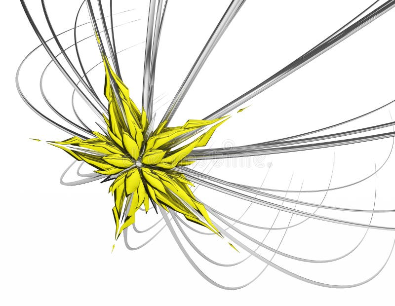 Golden Deco Star Fall stock illustration. Illustration of symbol - 12055976