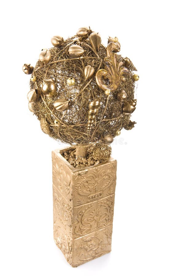 Golden decorative vase stock photo. Image of handcrafted - 12388518