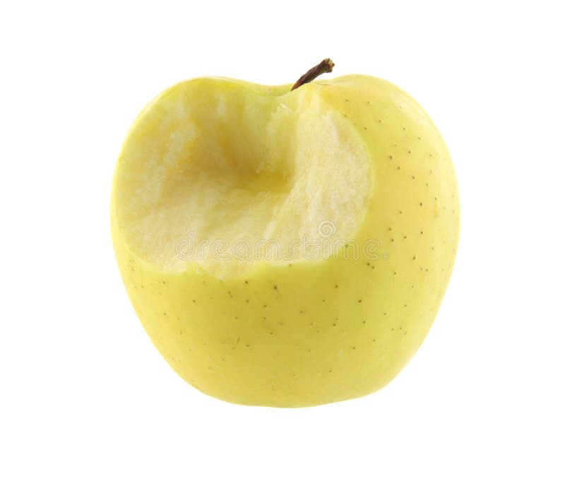 Golden Delicious Apple One Bite Stock Photos - Free & Royalty-Free ...