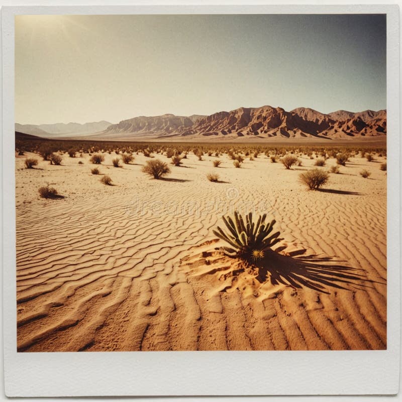 Golden Desert Dream Capturing Serenity in Warm Tones Stock Illustration ...