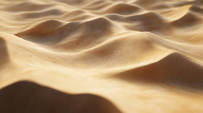 Golden Desert Dunes Abstract Background Ai High Quality Image Stock ...