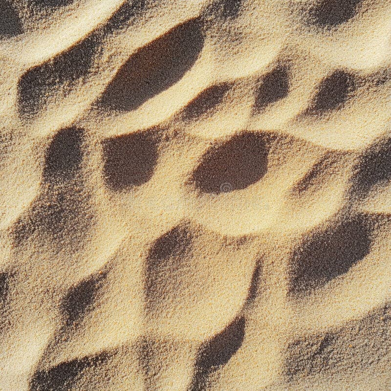 Golden Desert Sand Dunes with Intricate Wind Patterns in Sunlight Stock ...