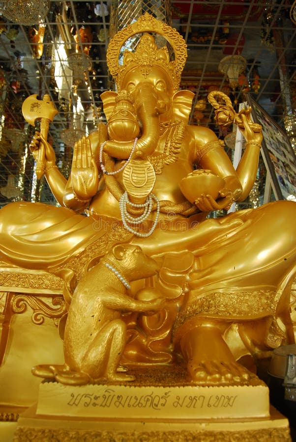 Golden deva of success. stock image. Image of trust, religion - 36675919