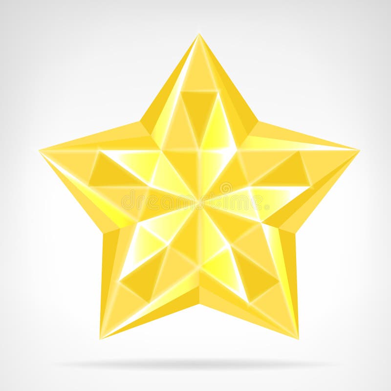 Diamond star Vector stock illustration. Illustration of shiny - 24834106