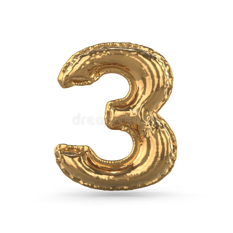 Golden Digit Forty Four and the Word of the Year, Decorated with Stars ...