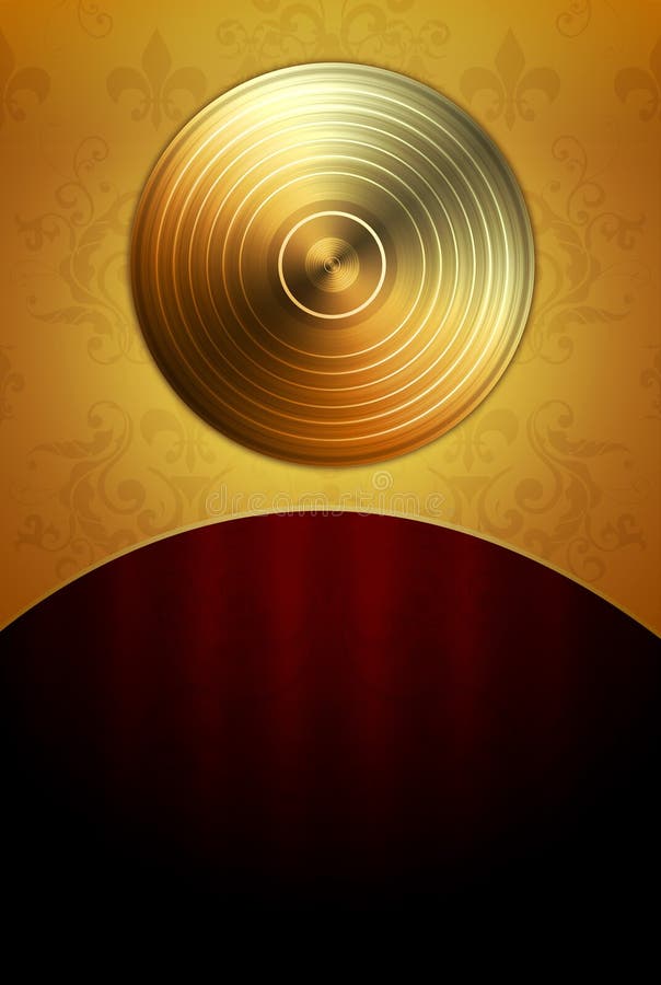 Platinum disc stock vector. Illustration of dear, label - 23507381