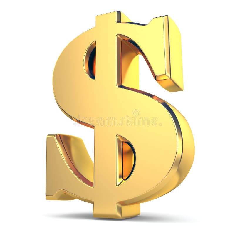 Currency Sign US Dollar Light Flare Stock Illustration - Illustration ...