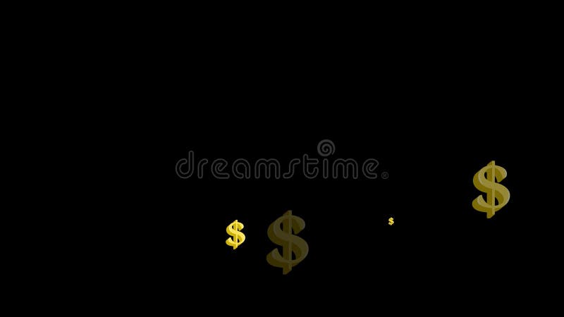 Golden Dollar Signs Animation Stock Footage - Video of video, gold ...