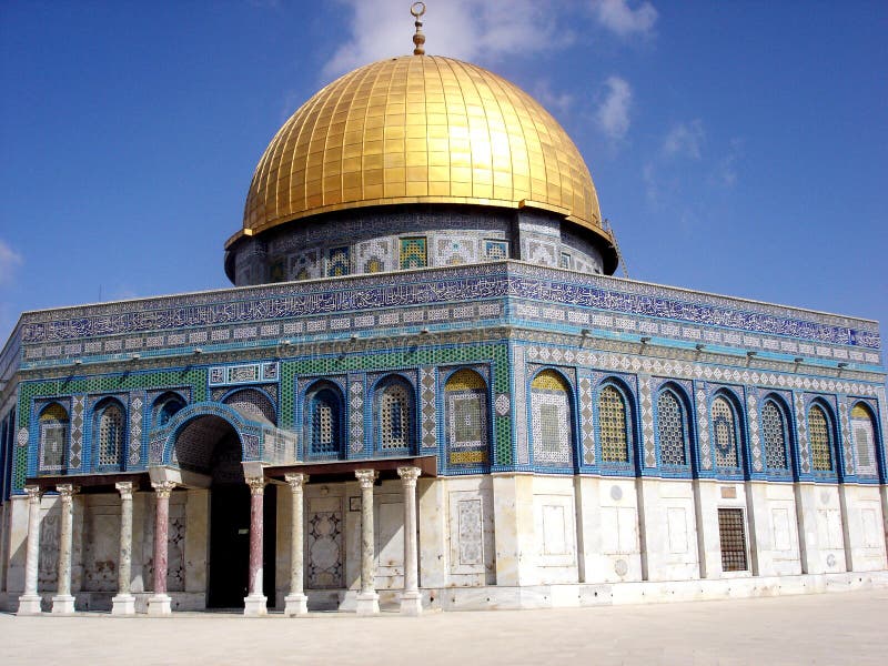 The Golden Dome Mosque stock image. Image of mosque, israel - 26028731
