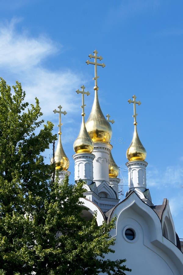 Golden domes stock image. Image of classical, gilded - 52151959