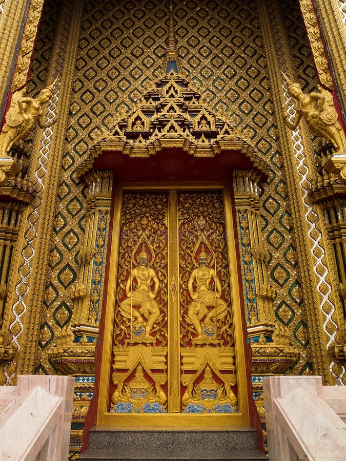 Golden door stock image. Image of buddhism, temple, religion - 57686561