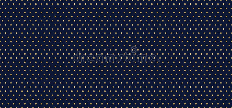 Golden Dots Seamless Pattern on Dark Blue Background Luxury Style Stock ...
