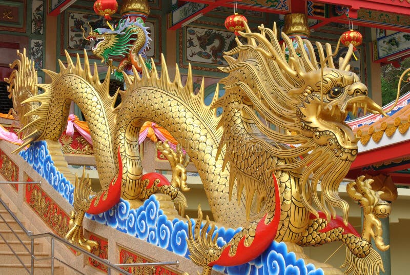Golden dragon stock photo. Image of dragon, asian, belief - 14363150