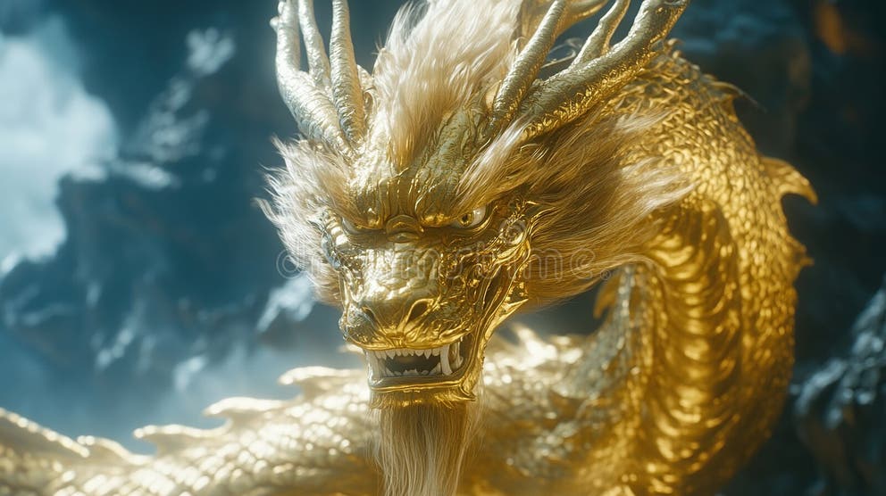 Golden Dragon Pose Stock Illustrations – 275 Golden Dragon Pose Stock ...