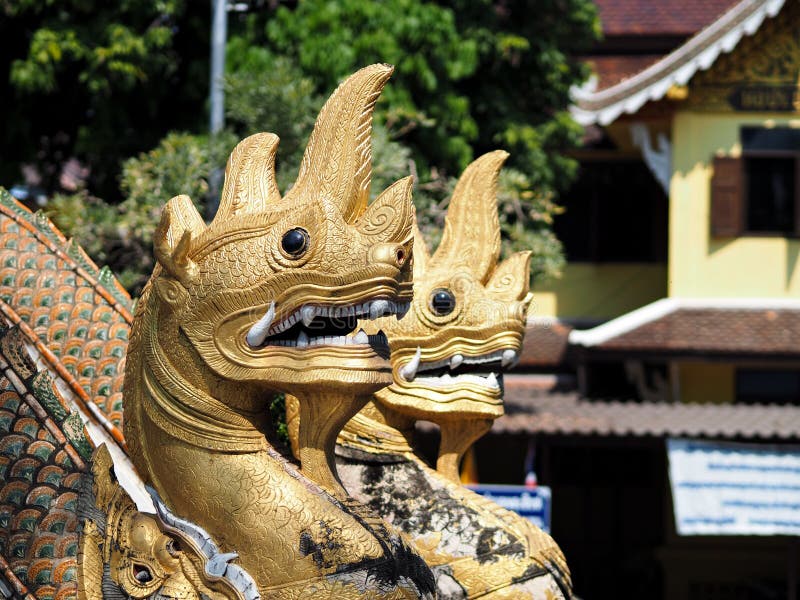 Golden dragons stock image. Image of spirituality, metal - 97083685