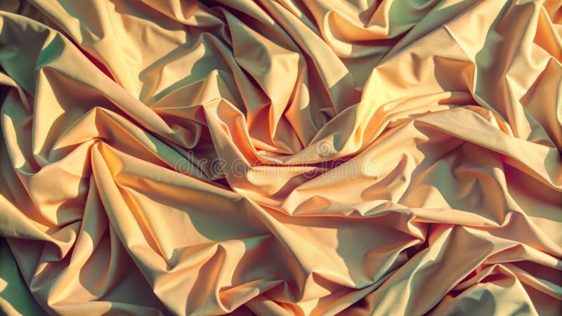 Golden Drape Overhead, Textured Fabric, Sunset Hues Stock Illustration ...