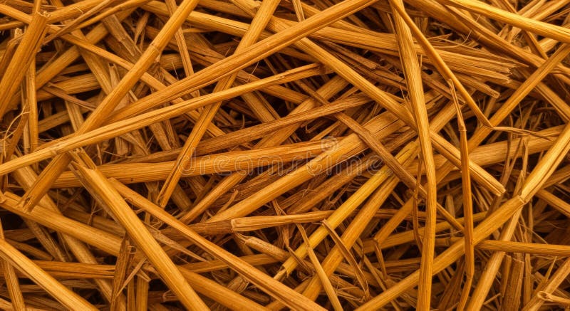 Golden Dried Straw Texture Background Stock Illustration - Illustration ...