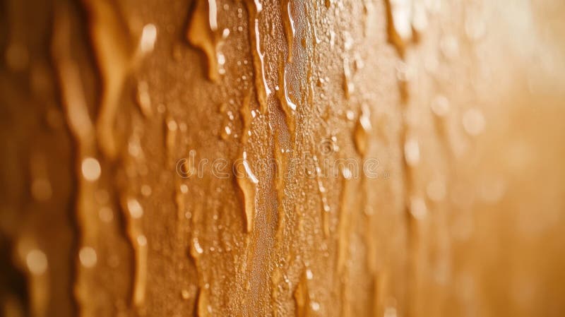 Golden Dripping Liquid Texture with Warm Light Effect for Artistic ...