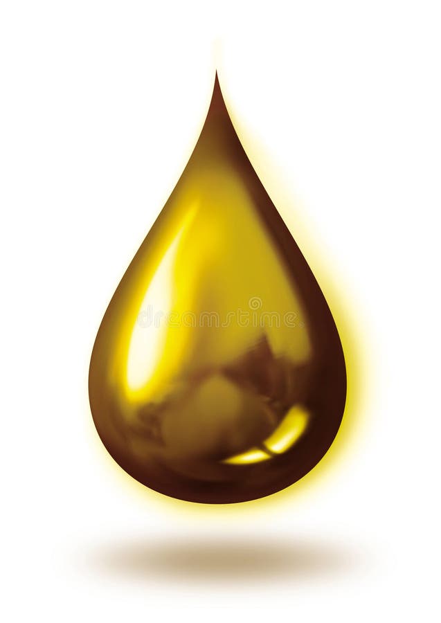 Golden Drop stock illustration. Illustration of metal, cooking - 80387