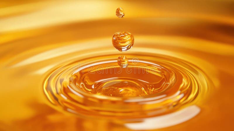 Golden Drop Creates Ripple Liquid Texture Gold Stock Photos - Free ...