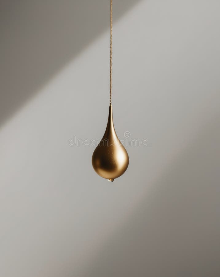 Golden Drop Pure and Bright a Symbol of Value and Light. Stock Image ...