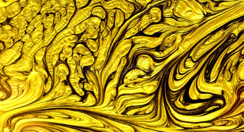 Golden Dust and Green Background. Sparkling Gold Texture. Stock Image ...