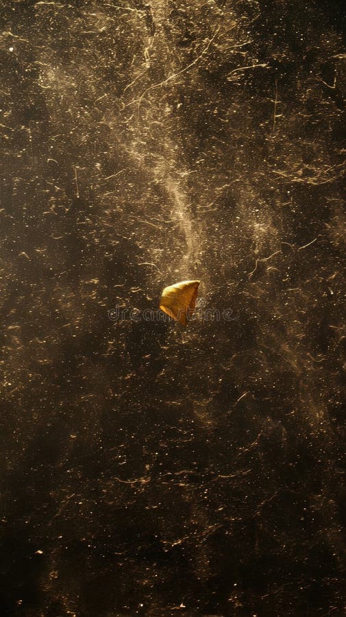 Golden Dust and Falling Object Stock Illustration - Illustration of ...
