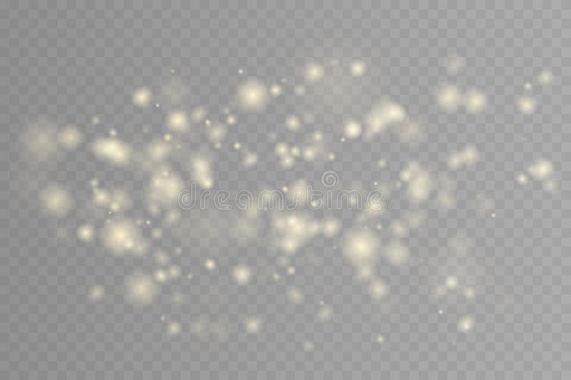 Golden dust light bokeh stock illustration. Illustration of light ...