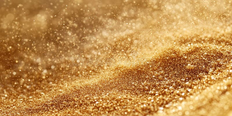 Golden Dust Motes: a Shimmering Cascade of Golden Particles Dancing in ...