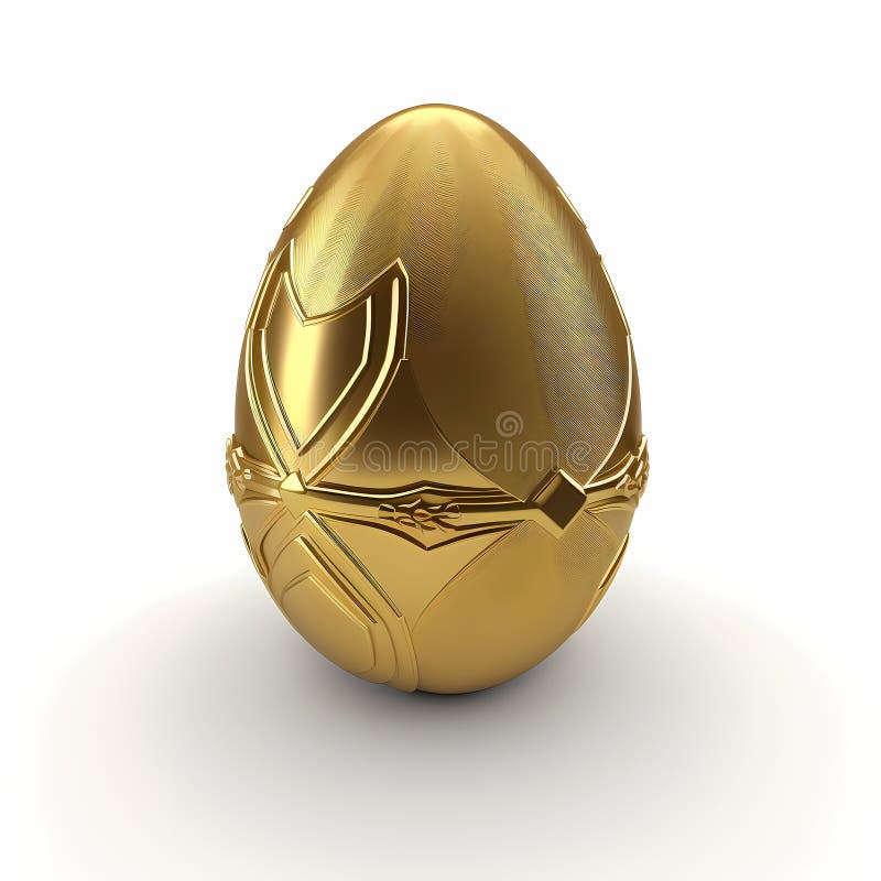 Golden Easter Eggs. Generative AI Stock Illustration - Illustration of ...