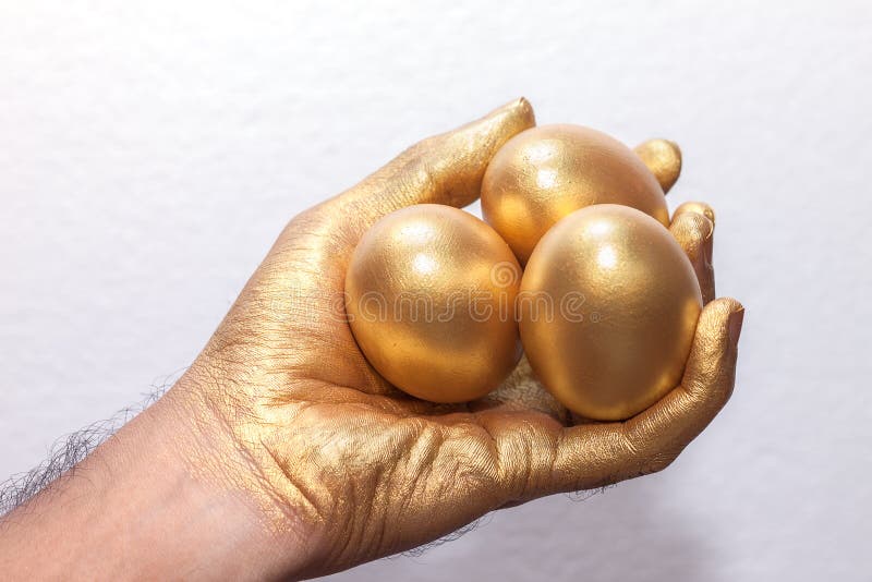 Golden hand stock image. Image of finger, palm, male - 51133859