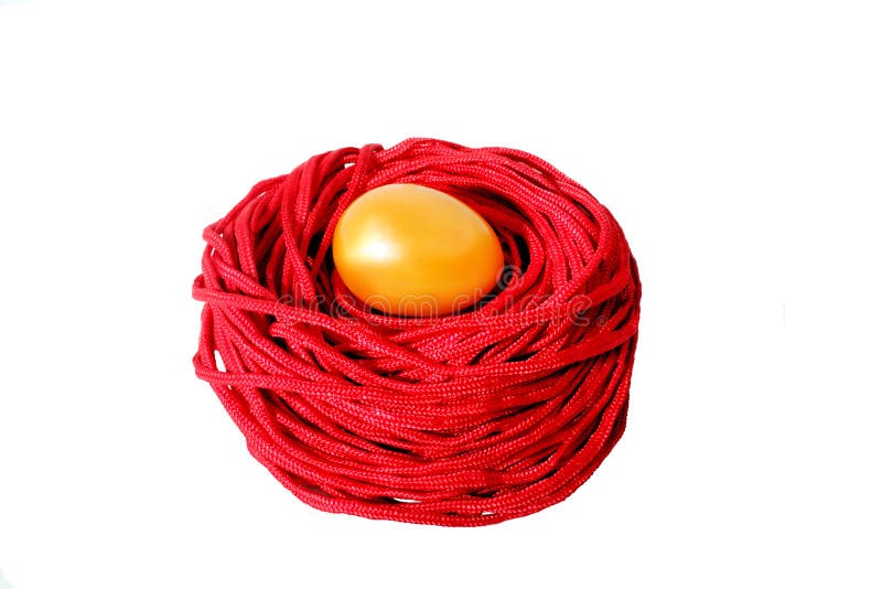Golden Egg stock photo. Image of yolk, rope, gold, eggs - 30829430