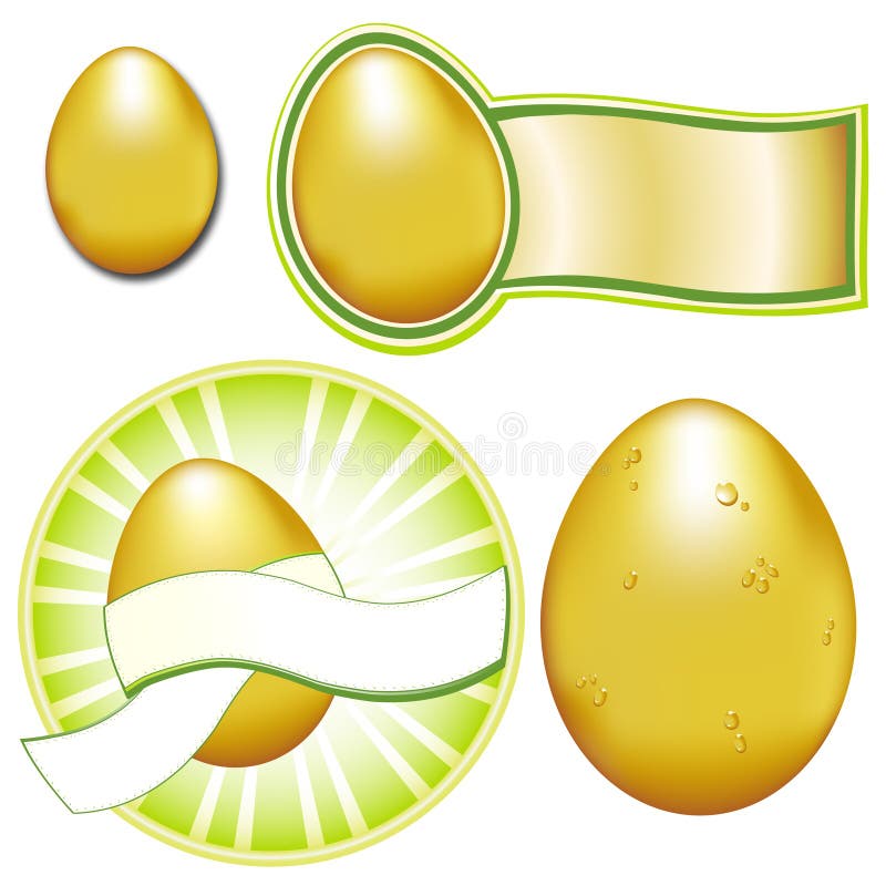 Gold Egg stock illustration. Illustration of golden, card - 8541768