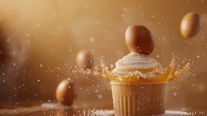 Golden Cupcake Stock Illustrations 4 234 Golden Cupcake Stock