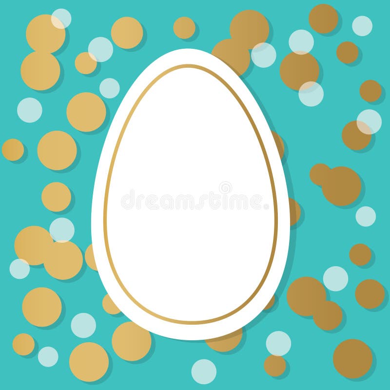 Golden egg stock vector. Illustration of invitation - 173028219
