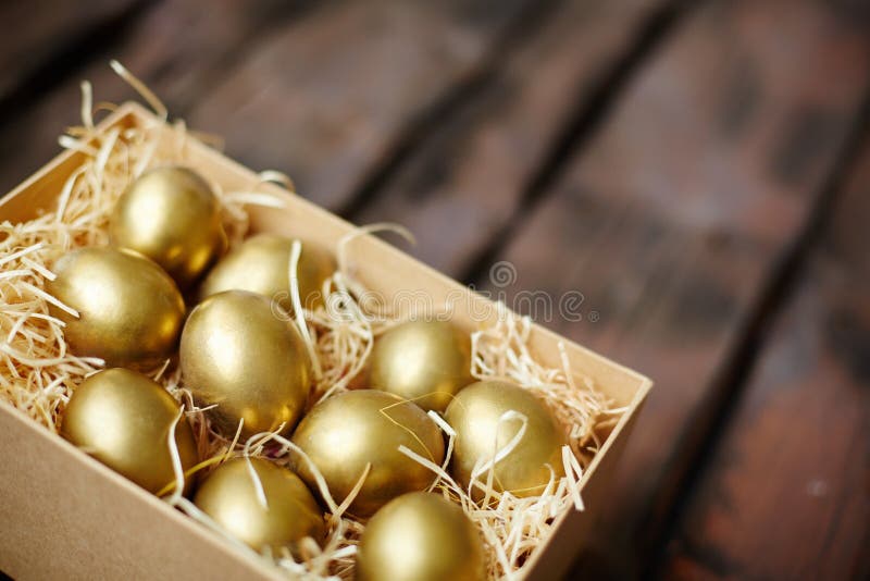 Golden eggs stock image. Image of composition, march - 56447009
