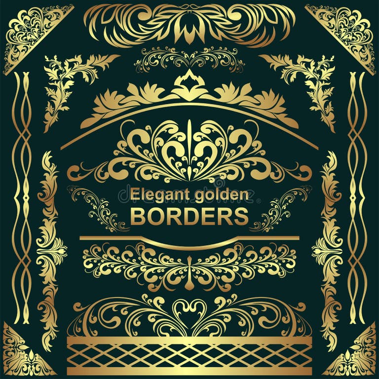 Elegant Borders Stock Illustrations – 27,274 Elegant Borders Stock ...